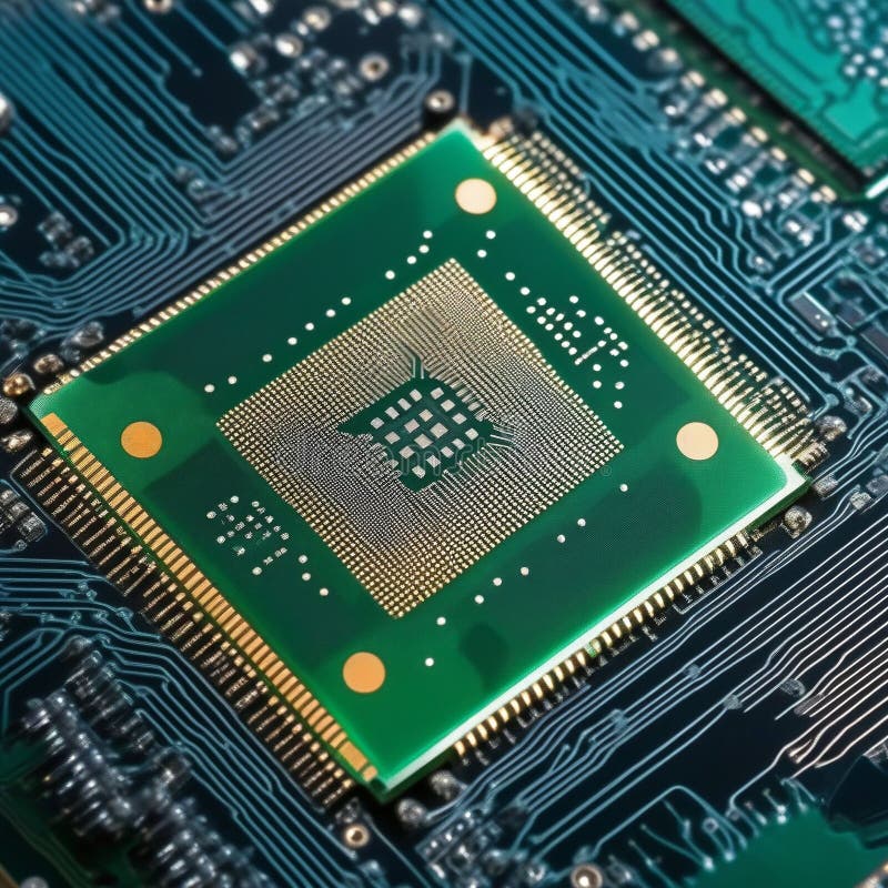 Microchip integrated stock illustration. Illustration of device - 286533167