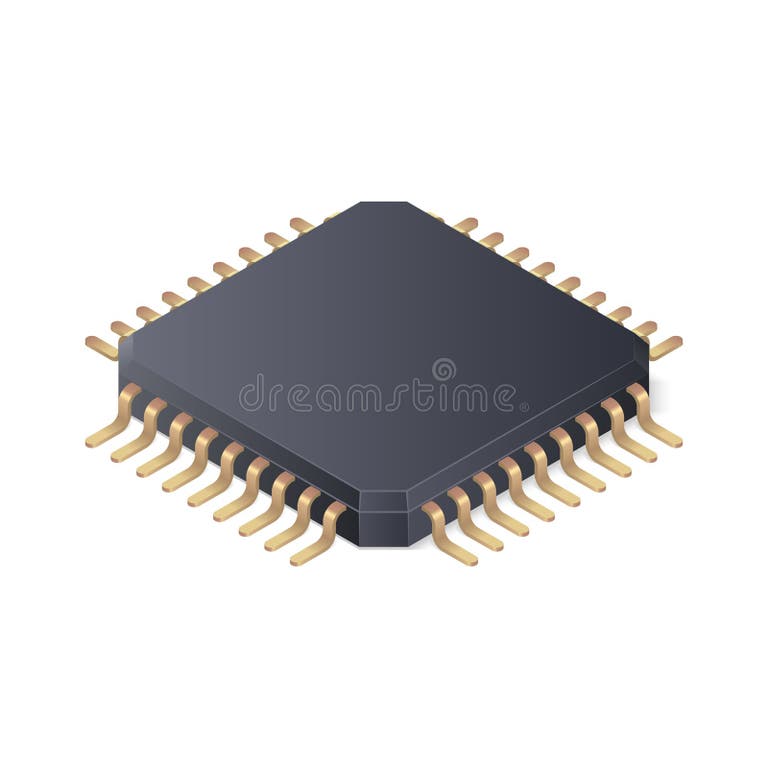 Microchip Cpu Gpu Semiconductor Background Stock Illustrations – 1,004 ...