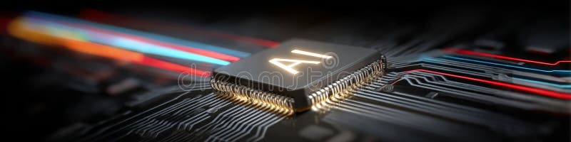 A Powerful Conceptual Image Showcasing the Word AI Etched Onto a ...