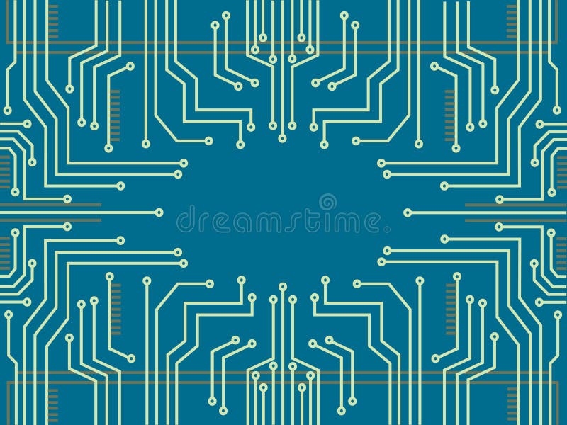Microchip line art stock vector. Illustration of figures - 64112225