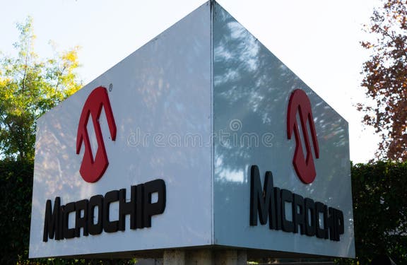 Microchip Logo at HQ in Silicon Valley Editorial Image - Image of icon ...