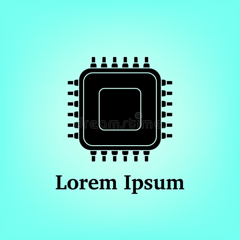 Microchip logo stock vector. Illustration of icon, information - 79204661