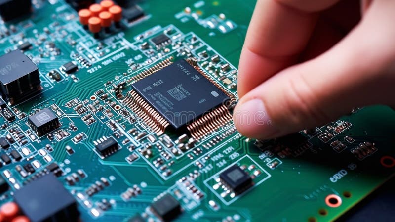 Microchip Manual Connecting To Microcontroller. Top View on Engineer ...