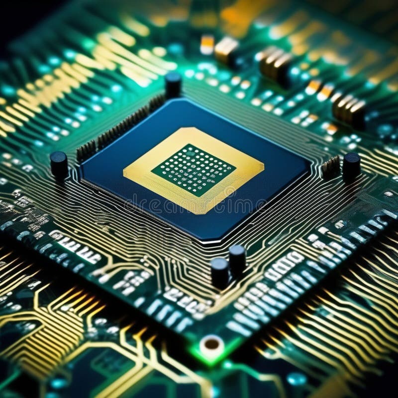 Microchip stock illustration. Illustration of communication - 286533177