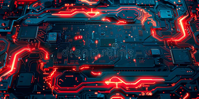 Microchip, Power and Speed. Presentation of the New Microchip. Processor of a Computer Stock ...