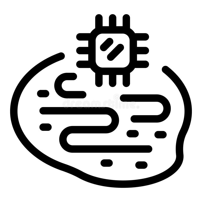 Microchip Processing Data and Generating Artificial Intelligence Stock ...