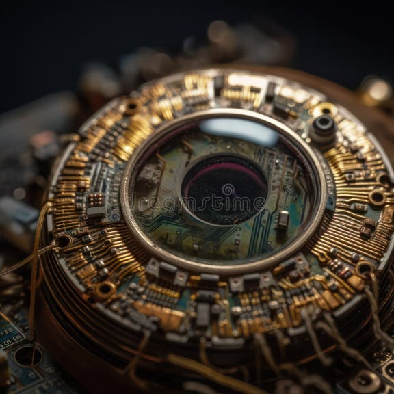 Microchip in the Pupil of the Eye, Artificial Intelligence, Electronic ...