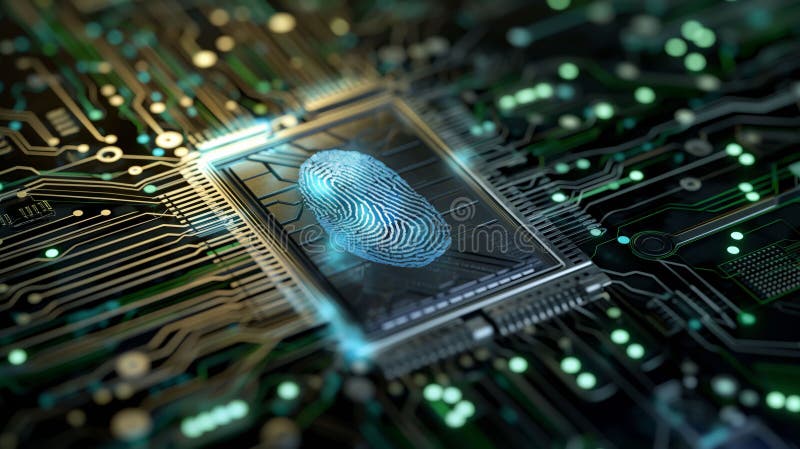 "Biometric Technology: the Digital Fingerprint on a Microchip" Stock ...
