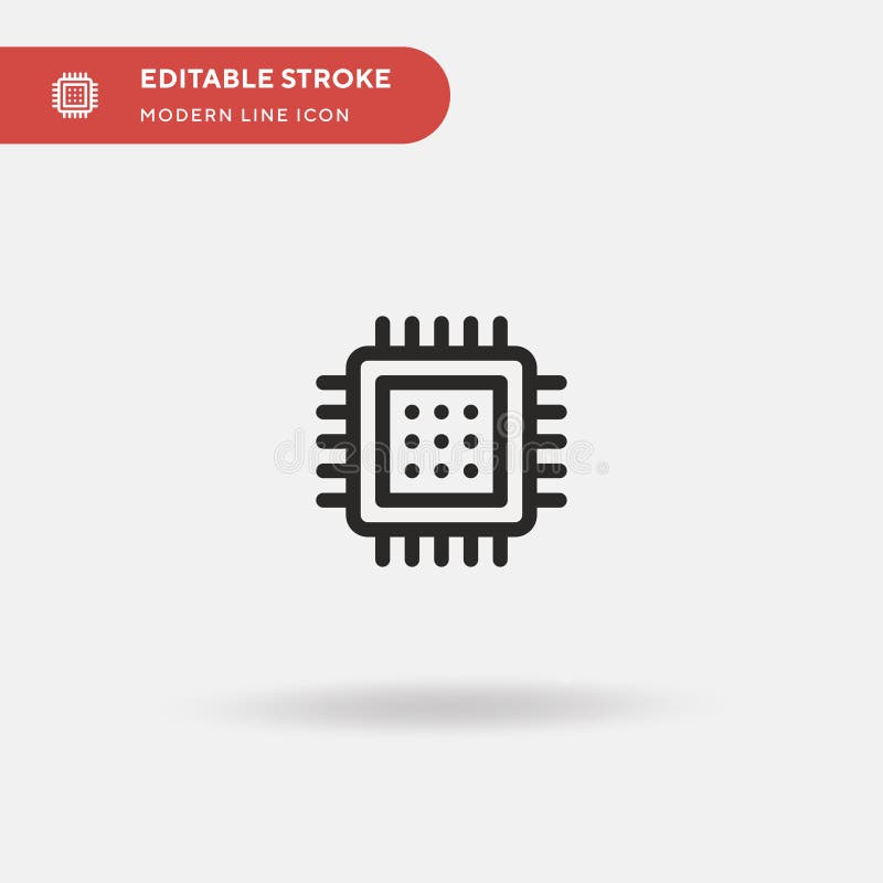 Microchip Simple Vector Icon. Illustration Symbol Design Template for ... Microchip Simple Vector Icon. Illustration Symbol Design Template for ...
