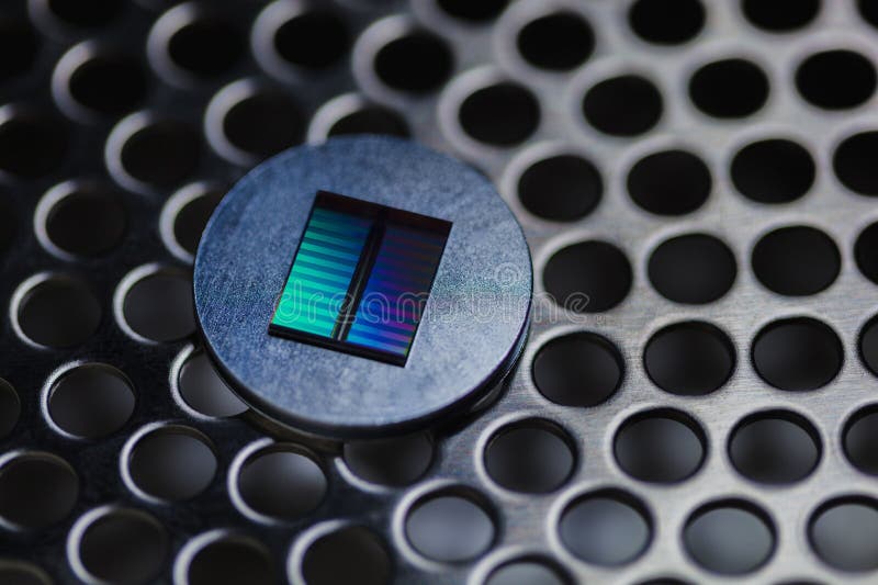 Microchip in Steel Platform Stock Photo - Image of biomimetic, cell ...