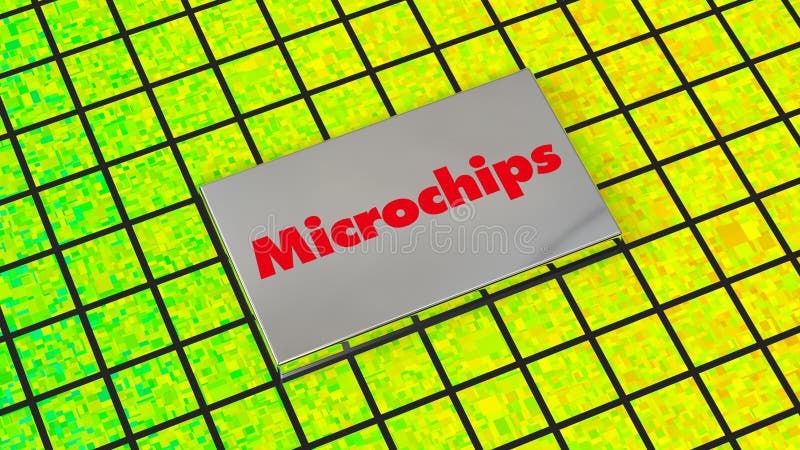 Technology Microcontroller Cartoon Vector Illustration Stock Vector ...