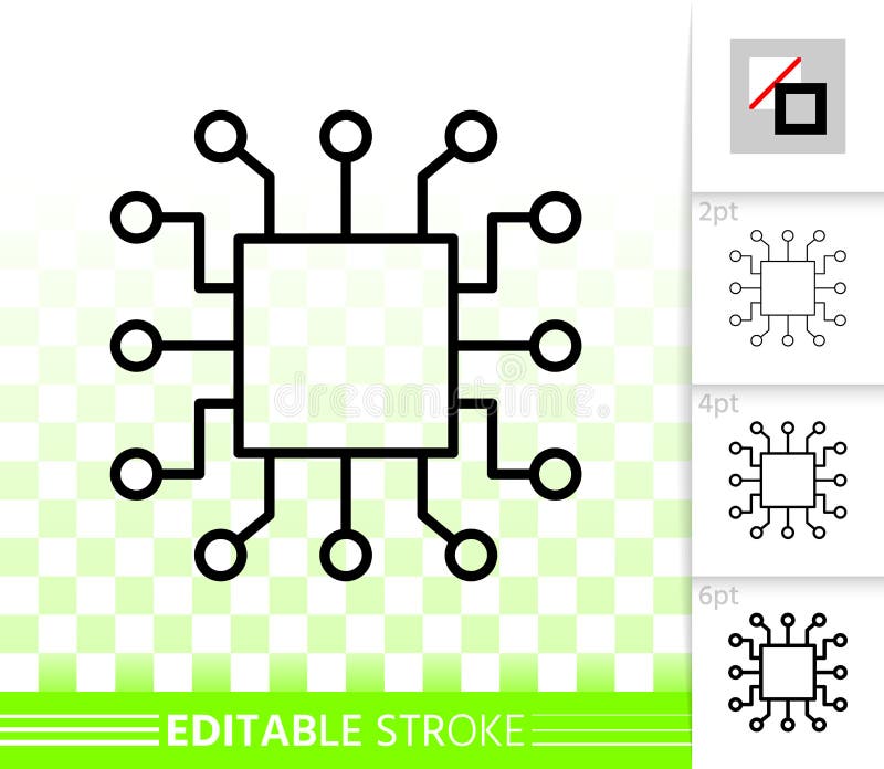 Editable Stroke Motherboard Stock Illustrations – 385 Editable Stroke Motherboard Stock ...
