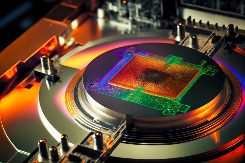 Microchip and Transistor Innovation Wafer Semiconductor Manufacturing ...