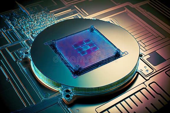 Microchip and Transistor Innovation Wafer Semiconductor Manufacturing ...