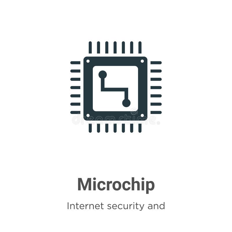 Microchip Icon in Filled, Thin Line, Outline and Stroke Style. Vector ...