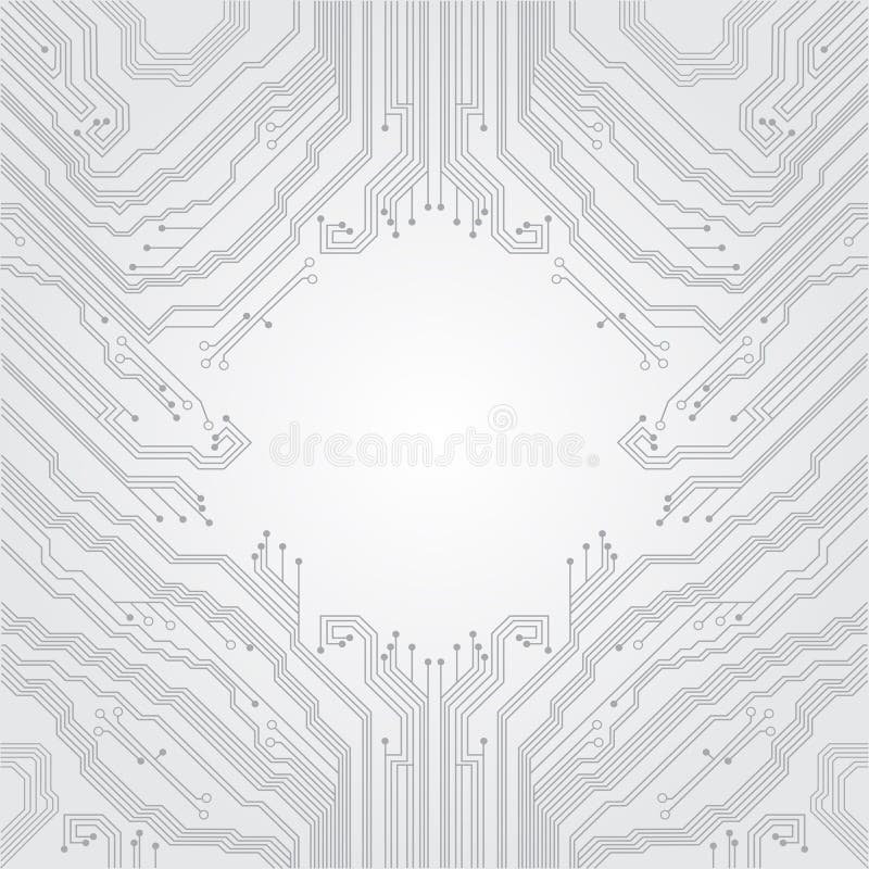 Round microchip. vector stock vector. Illustration of engineering ...