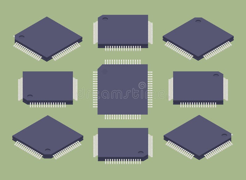 Isometric Microchips Stock Illustrations – 99 Isometric Microchips ...