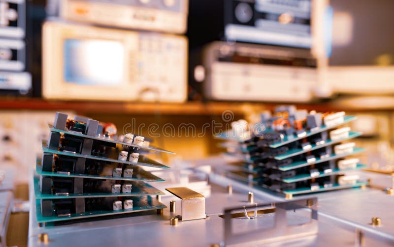 Microchips are Stacked on Top of Each Other Stock Photo - Image of ...