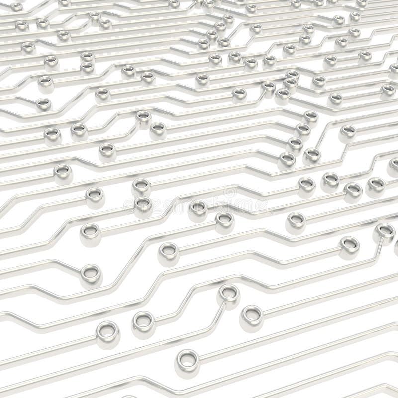 Microcircuit Chip Scheme As Abstract Background Stock Illustration ...