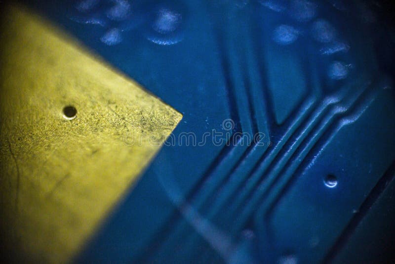 Microcircuit and Chips Inside a Mobile Phone Stock Photo - Image of ...