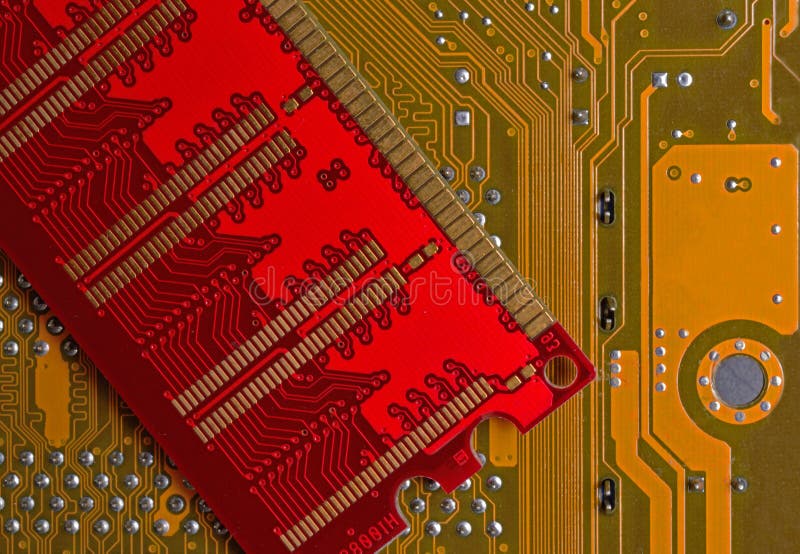 Microcircuitos Sobre Los Demás. Foto de archivo - Imagen de primer ...