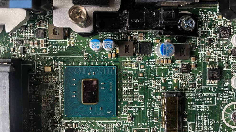 Microcircuits, Transistors, Close-up Stock Photo - Image of computer ...