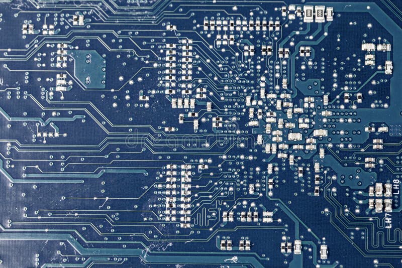 Microcirculation, Chip of an Electronic Device, Toned Stock Image ...