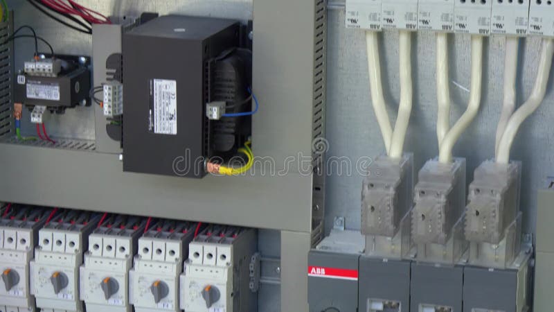 Microcontroller Control Element Contacts Voltage Indicator in Factory ...