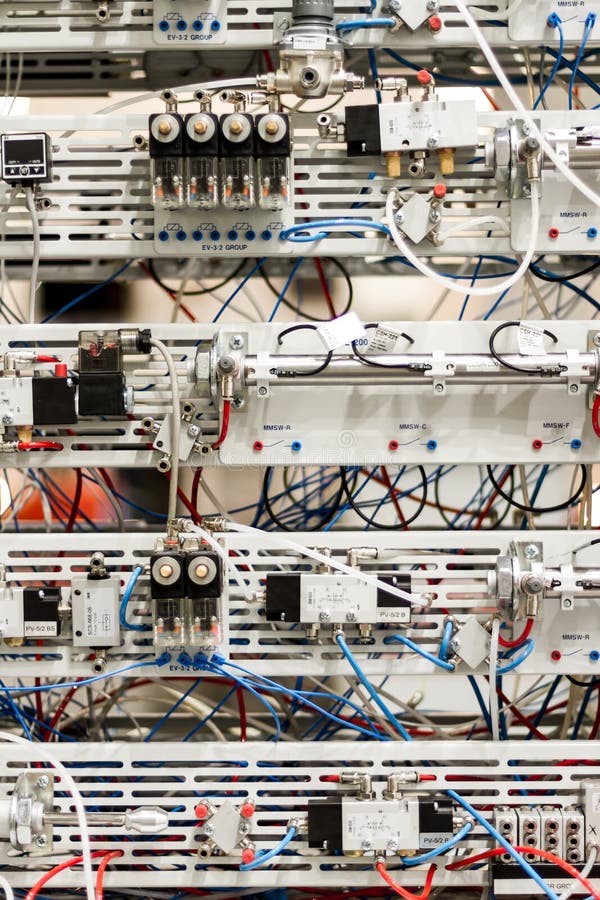 Microcontrollers for Pneumatic Pistons Stock Image - Image of hydraulic ...