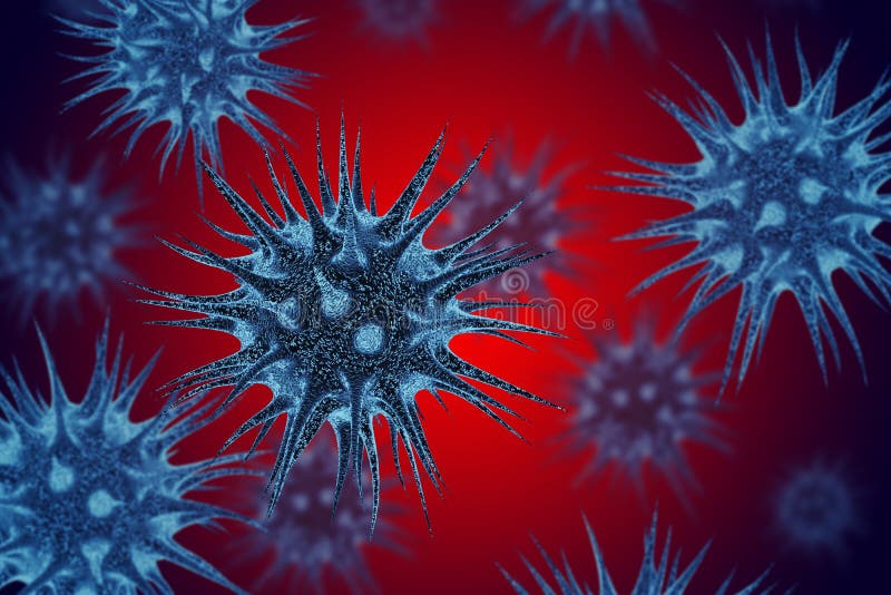 A Microcopic View of Micro Objects with Depth of Field. Stock ...