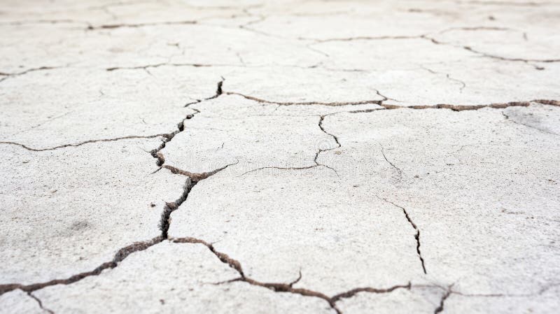 Microcracks Appear on Drying Concrete Slab in Bright Sunlight ...