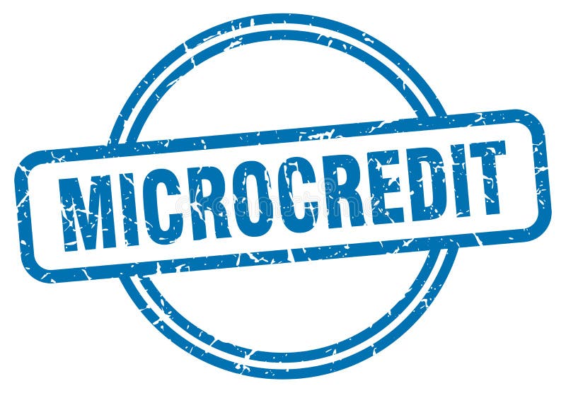 Microcredit Stamp. Microcredit Round Grunge Sign Stock Vector ...