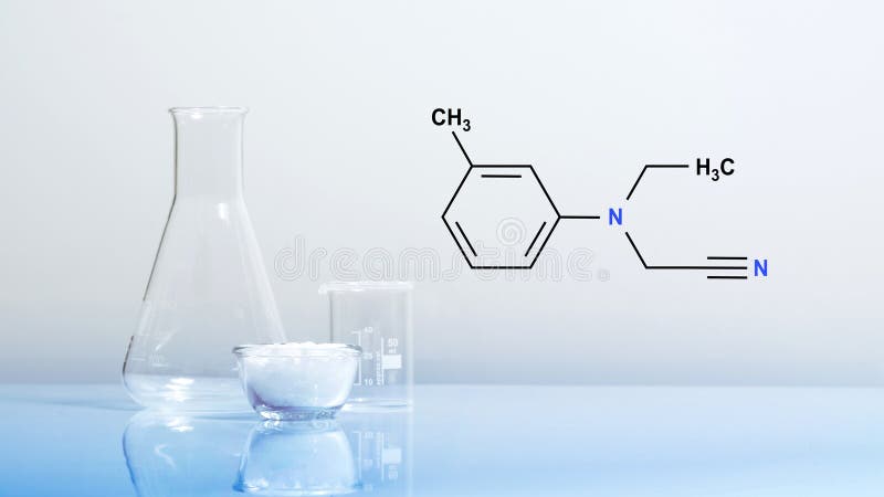 Microcrystalline Wax in Glass Container Place Next To Beaker and ...