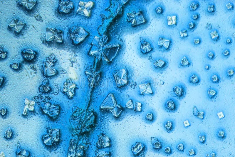 Microcrystals in Dried Dyestuff Stock Image - Image of facing, blue ...