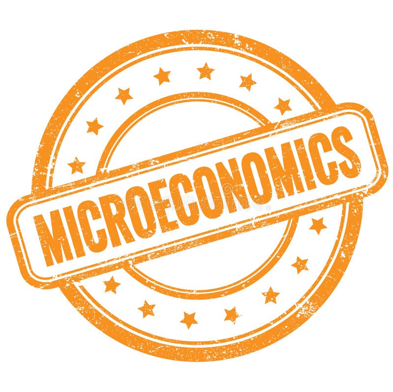 MICROECONOMICS Text on Red Grungy Rectangle Stamp Stock Illustration ...