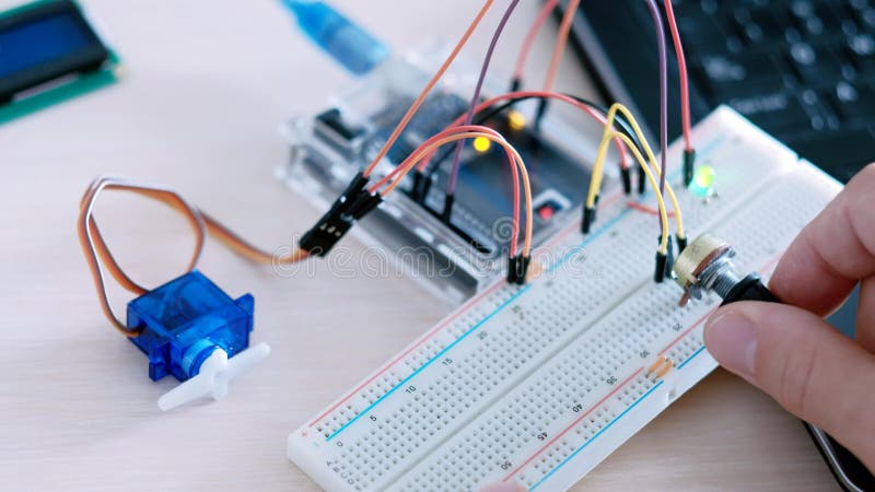 Microelectronic Engineering Microcontroller Led Stock Footage - Video ...