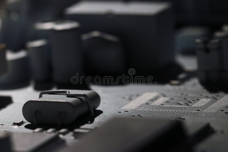 Microelectronics Computer Chip Stock Photo - Image of board, concept ...