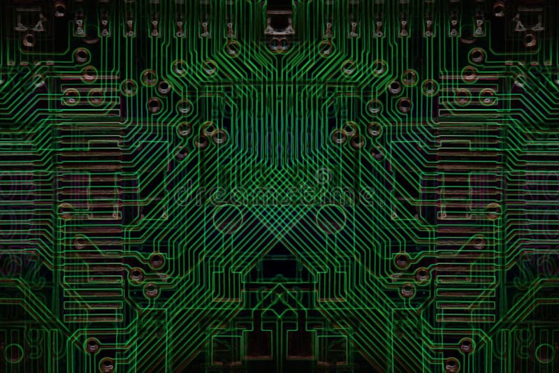 Microelectronics Computer Chip Background Stock Image - Image of ...