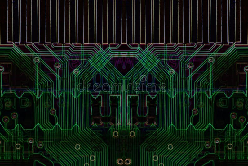 Microelectronics Computer Chip Background Stock Photo - Image of ...