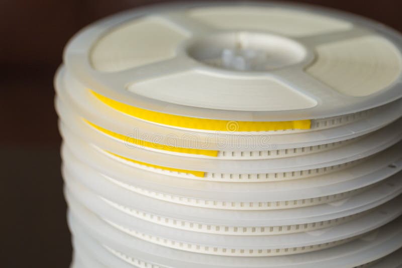 Microelectronics Ideas.Closeup of SMD or Surface Mount Components on ...