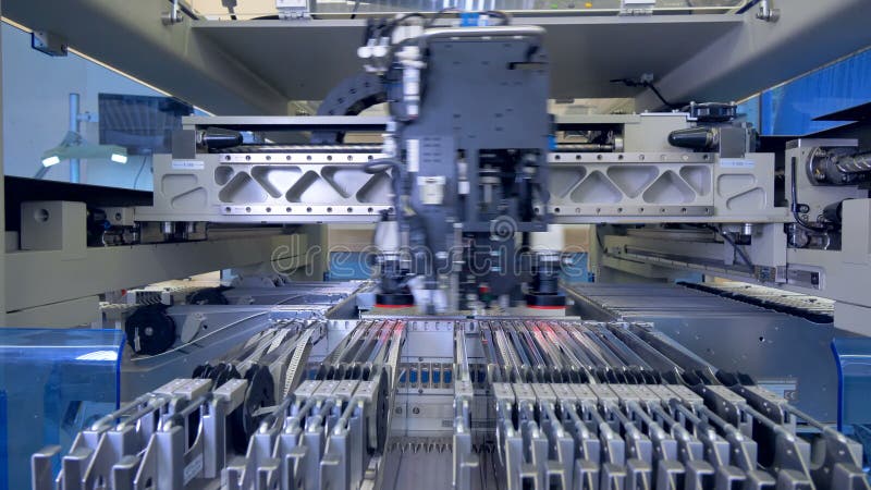 Microelectronics Production Line. Microcircuit Chip Production. 4K ...