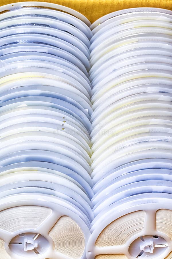 Microelectronics Production. Two Batches of SMD or Surface Mount ...