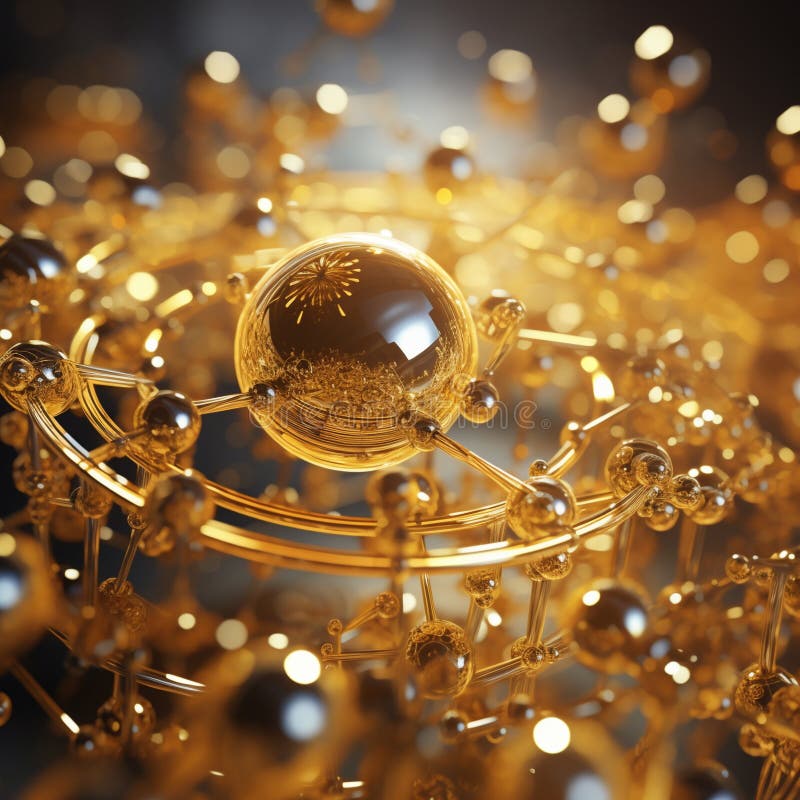 Microesferas De Miel Estructura Planetaria Orbital Foto de archivo ...