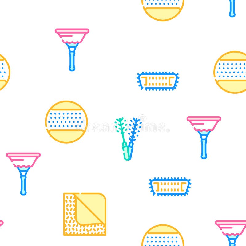 Microfiber for Clean Vector Seamless Pattern Stock Vector ...