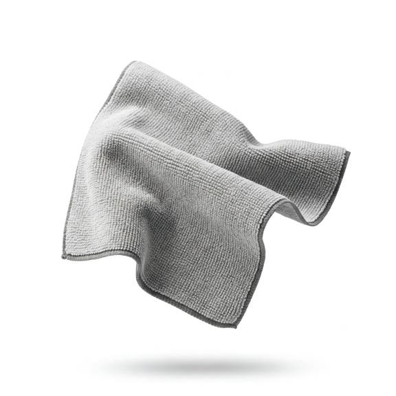 Gray Microfiber Cloth with a Textured, Looped Surface Stock ...