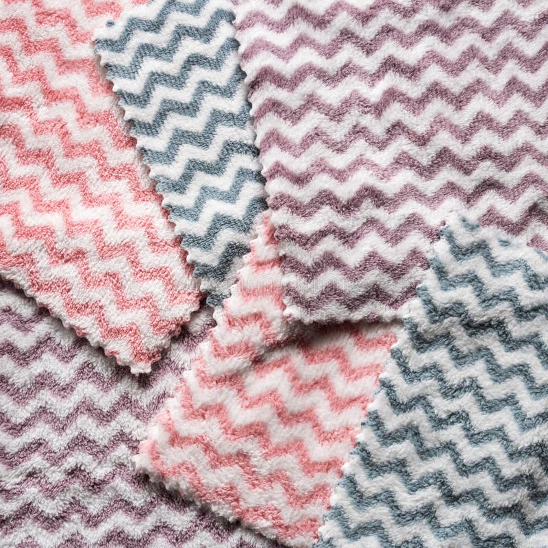 Microfiber Fabric with Geometric Patterns. Stock Image - Image of ...