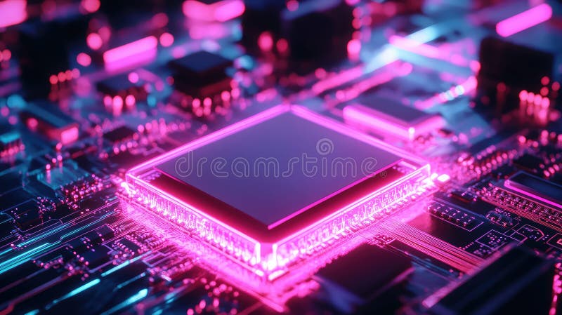 Microfluidics Flowing Biochip Stock Illustration - Illustration of ...