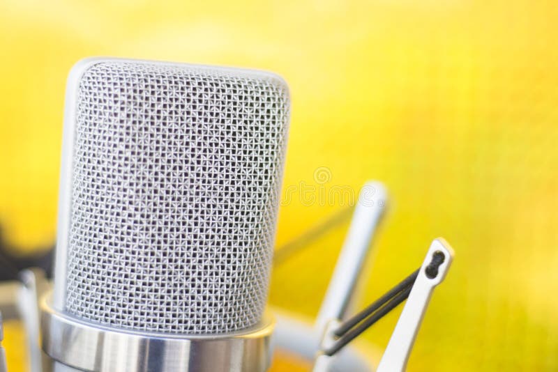 Microfono Di Voce Della Registrazione Dello Studio Immagine Stock ...