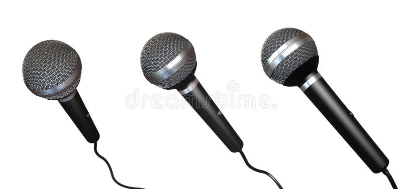 Gele microfoon stock illustratie. Illustration of grafiek - 23504758