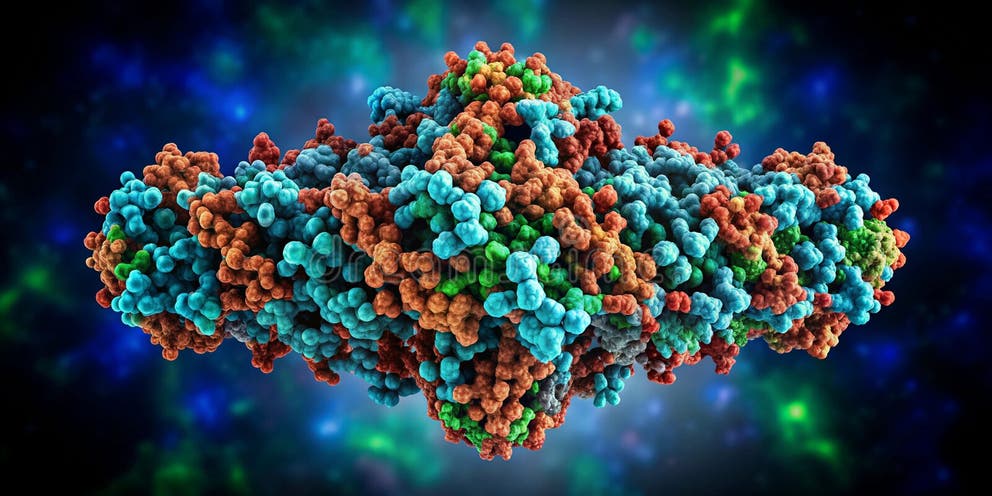 A Micrograph of Crazy and Altered Protein from a Microscope Generative ...